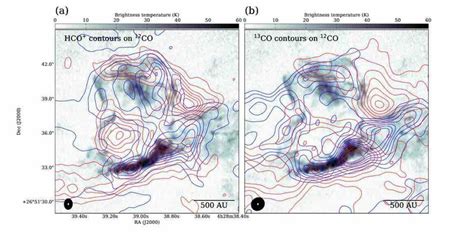 Spatial Distributions Of Hco 13 Co And 12 Co In Mc27l1521f Ab Download Scientific