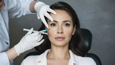 Premium Photo Woman Receiving Cosmetic Injection Of Botox