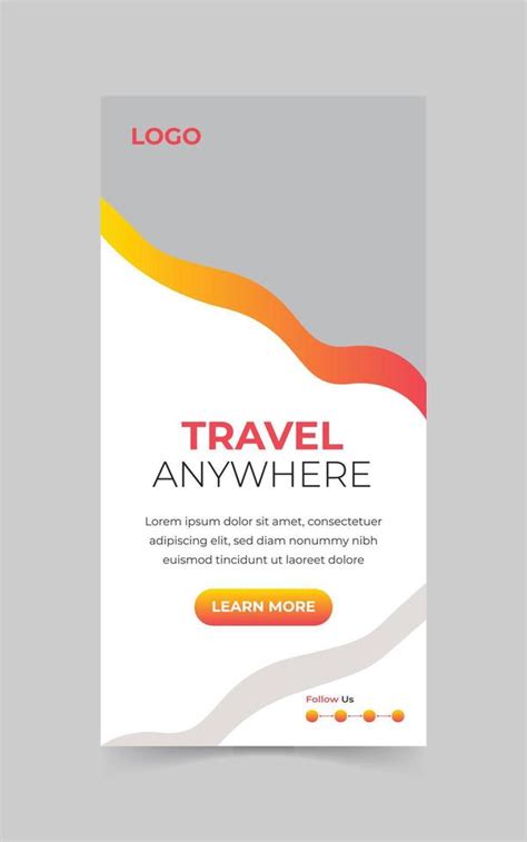 Corporate Web Banner Web Template Landing Page For Traveling