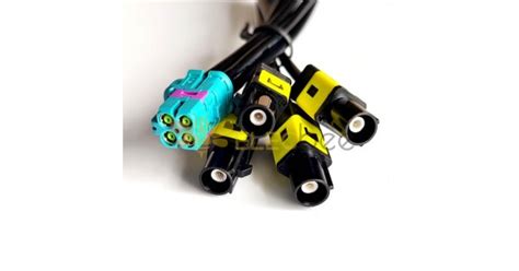Fakra Cable Assembly Mini Fakra Z Type Female to Four Ports Fakra A ...