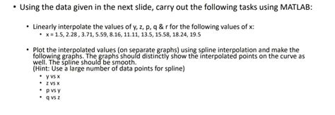 Using The Data Given In The Next Slide Carry Out The Chegg