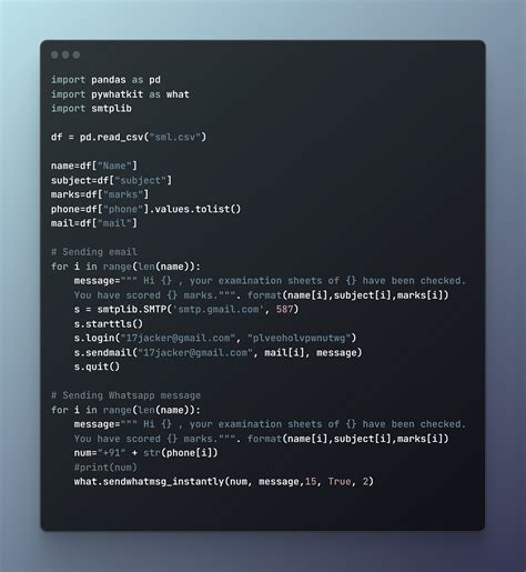 Automation Made Easy Creating A Python Code For Whatsapp Email And Sms Communication By