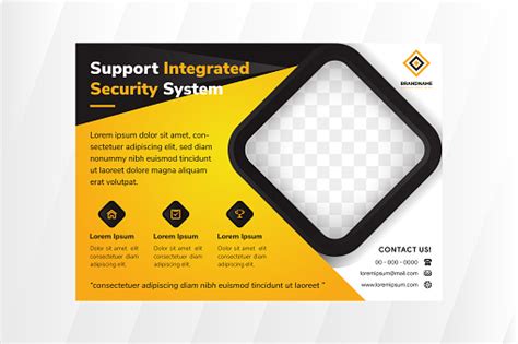 Support Integrated Security System Banner Illustration For Business