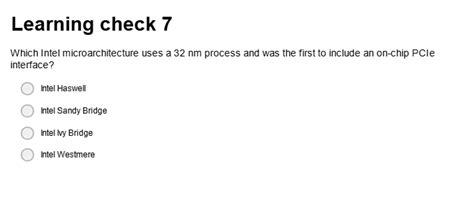 Which Intel Microarchitecture Uses A 32 Nm Studyx