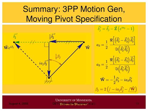 Ppt Moving Pivot Specification For Three Precision Position Planar