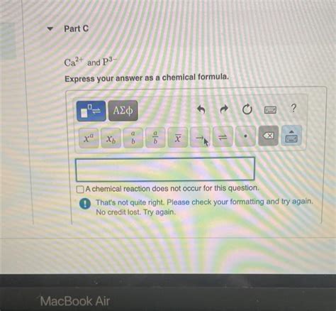 Solved Write The Correct Ionic Formula For The Compound Chegg Com
