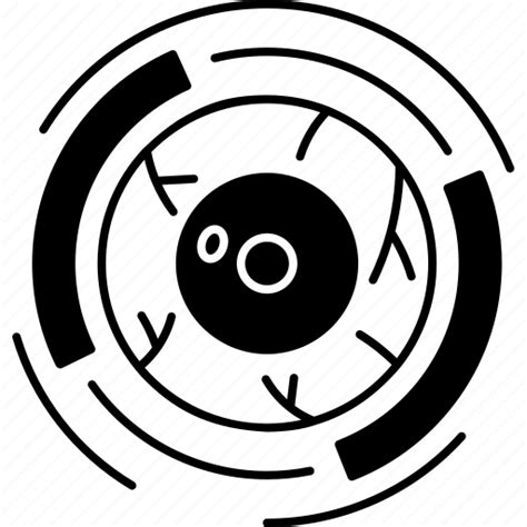 retinal scan iris recognition biometric icon download on iconfinder