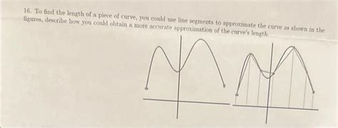 solved 16 to find the length of a piece of curve you could