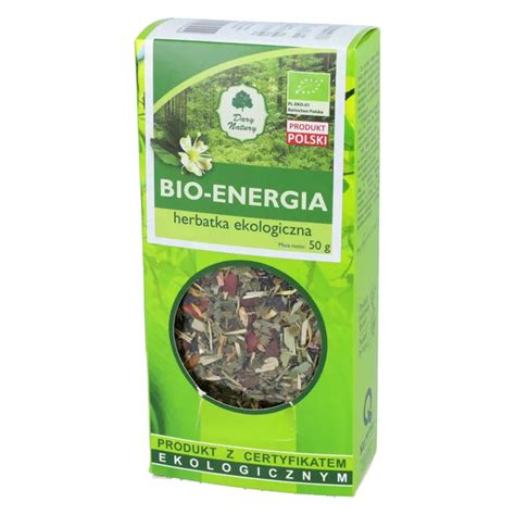 Dary Natury herbatka ekologiczna Bio Energia 50 g skład cena