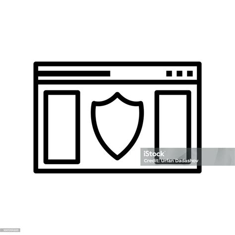 Tanda Vektor Ikon Browser Dan Simbol Diisolasi Pada Latar Belakang