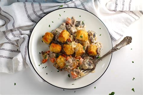 Cheesy Hamburger Tater Tot Casserole Recipe Talking Meals