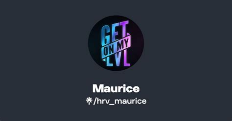 Maurice Twitter Instagram Twitch Linktree