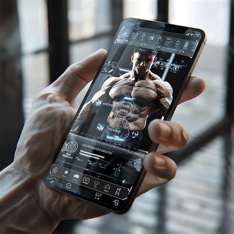 Fitness App For Smartphone Exercise Tracking Premium Ai Generated Image