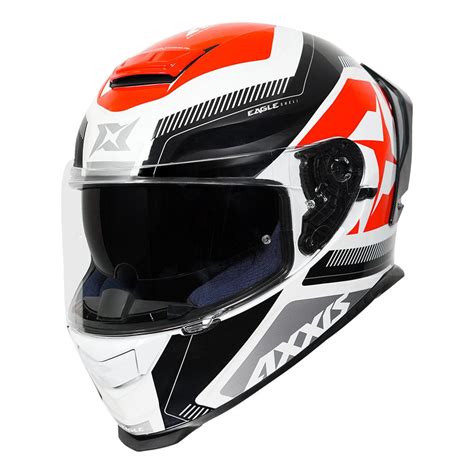 Axxis Eagle Sv Illes Gloss White Red Helmet Destination Moto