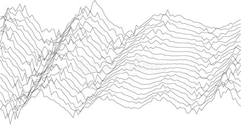 Abstract Waveform Pattern Design For Modern Concepts And Creative