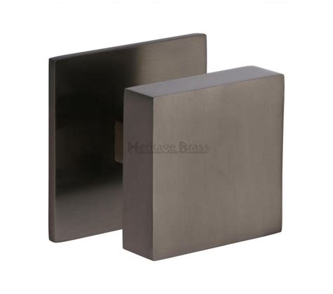 Heritage Brass V908 Square Centre Door Knob Matt Bronze