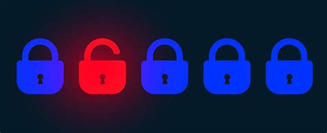 Red Background With Lock Abstract Technology With Binary Code Vector Communication Concept