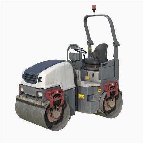 Tandem Road Roller Dynapac Cc1200 Vi 3d Turbosquid 2248424