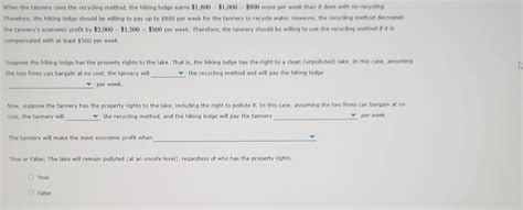 Solved The Effects Of Property Rights On Achieving Chegg