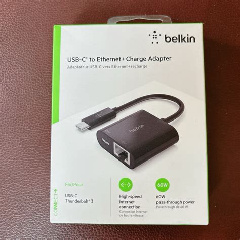 Belkin Usb C To Ethernet Charge Adapter Shopee Thailand
