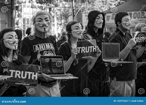 Animal Rights Protest In San Francisco May 2018 Editorial Photography