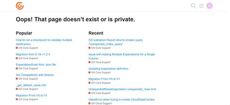 why is not my post showing live gx core support great expectations