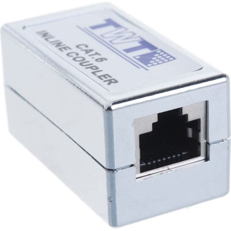 Соединитель 2-х портов RJ-45, экранированный, категории 6 TWT CP45STP6 ...