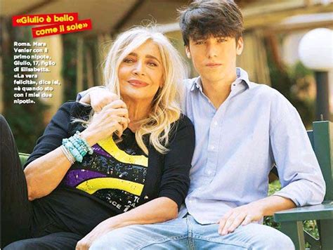 Mara Venier la foto con il nipote Giulio Il più figo