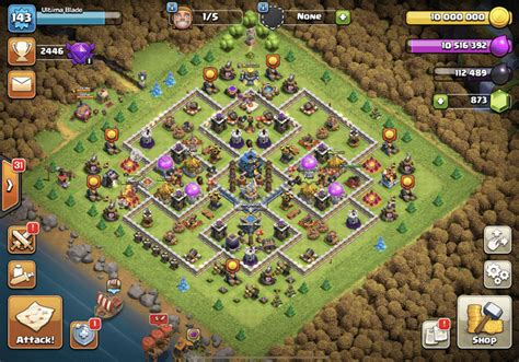 My Obsession With Designing My Base As Symmetrical As Possible Th11 And Th12 R Clashofclans