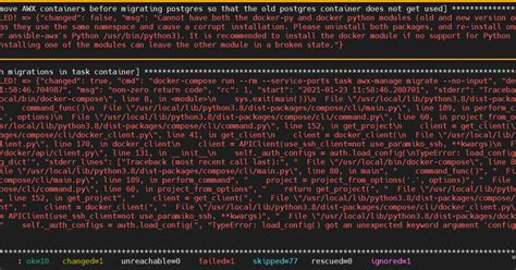 Ansible Awx Installation Error Cannot Have Both The Docker Py And Docker Python Modules Vgeek