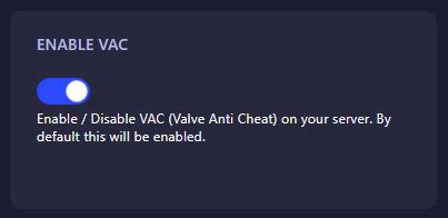 How To Enable Or Disable VAC On CS2 Server GGServers Knowledgebase