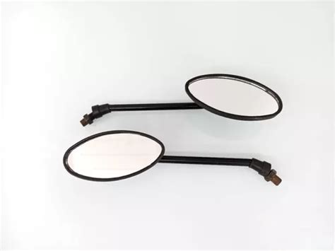 Par Espelho Retrovisor Oval Universal Para Motos MercadoLivre