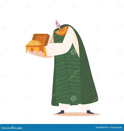 Illustration Of Robed Men Riding On Camels In The Desert During Sunset