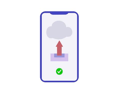 Premium Vector Icon Upload Data On Cloud Computer With Mobile Phone