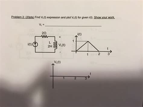 Solved Problem 2 20pts Find Vi T Expression And Plot Vi Chegg Com