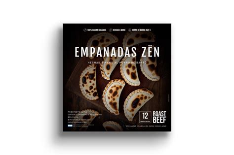 Argentina Premium Frozen Empanadas Roast Beef 12 Unitsbox