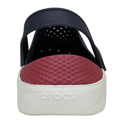 Crocs Literide Clog Темно синие с бордовым купить недорого в Москве и России