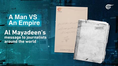 Al Mayadeen English On Twitter A Man Vs An Empire Docuseries