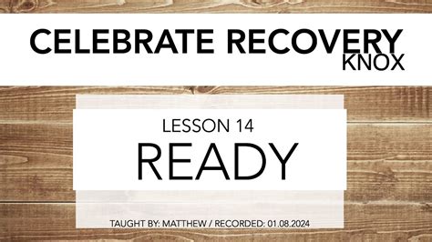 Crknox Lesson 14 Ready Youtube