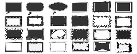 Premium Vector Rectangle Shape Frame With Zigzag Edge Rectangular Jagged Curved Box Element