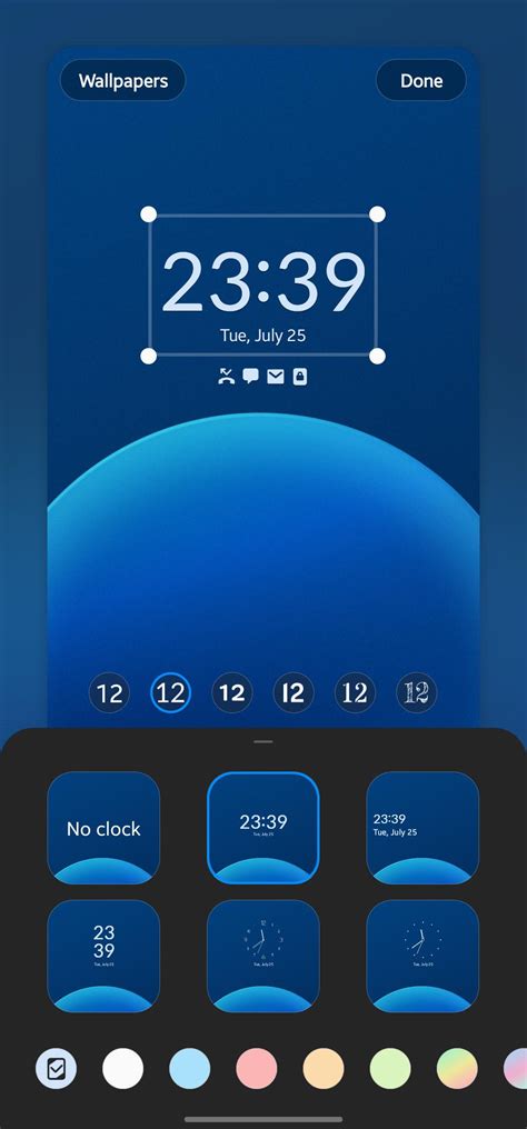 Missing Default Lockscreen Clock Rgalaxys23ultra