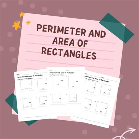 Comprehensive Geometry Worksheets Mastering Perimeter And Area Of Rectangles