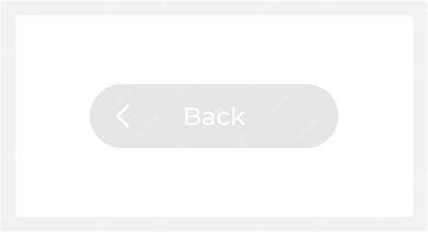 Premium Vector Inactive Back Button Ui Element Template