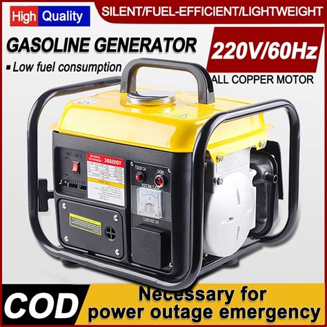 Midoo Portable Gasoline Generator Set 220v 60hz Household Outdoor Small