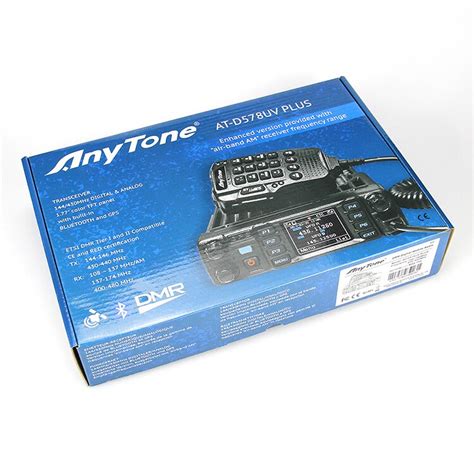 Anytone AT-D578UV PLUS Mobile Transceiver Radio with Wireless Bluetooth ...