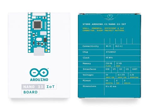 Купити Arduino Nano 33 IoT Without Headers ABX00027 з безкоштовною доставкою по Україні evo