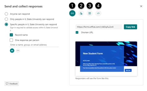 Distributing Forms And Collecting Responses In Microsoft Forms Help