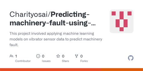 github charityosai predicting machinery fault using vibration sensor
