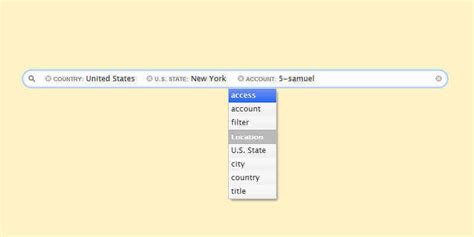 visualsearch js search box autocomplete bypeople