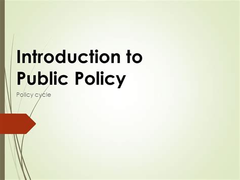 Public Policy Definition